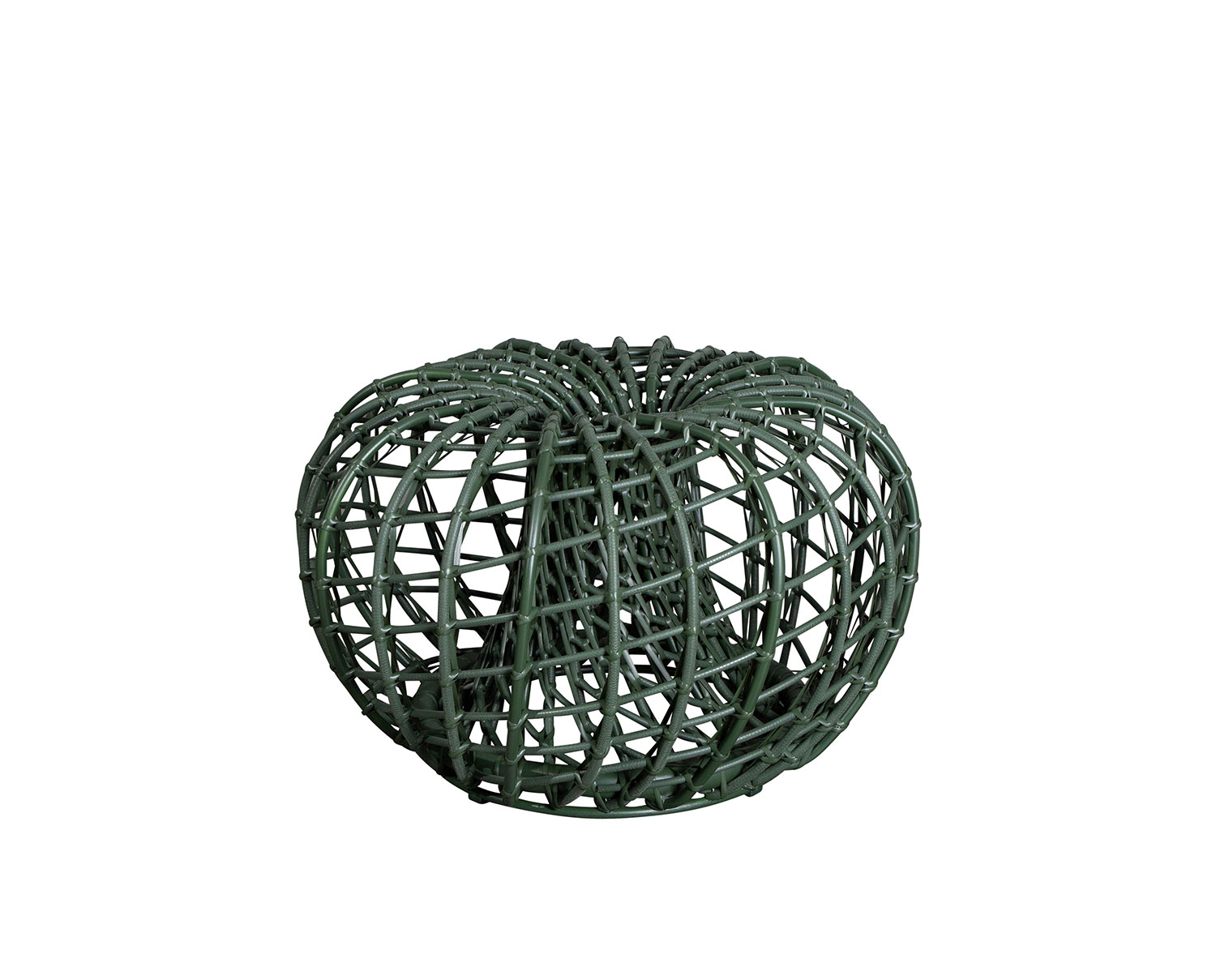 Nest Sofabord/ Fodskammel | Mørkegrøn Ø67 | Cane-line | Tibergs Møbler