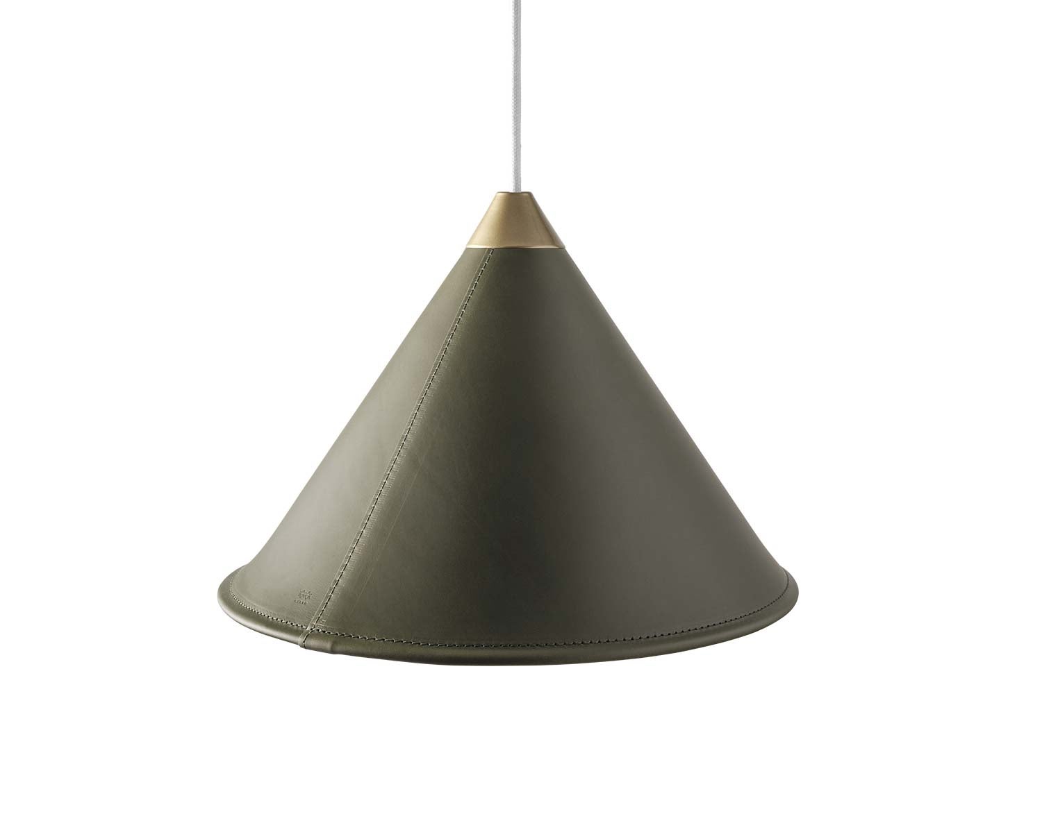 Namibia pendant lamp | Leather Grass Green | Cuero Design | Tibergs Møbler